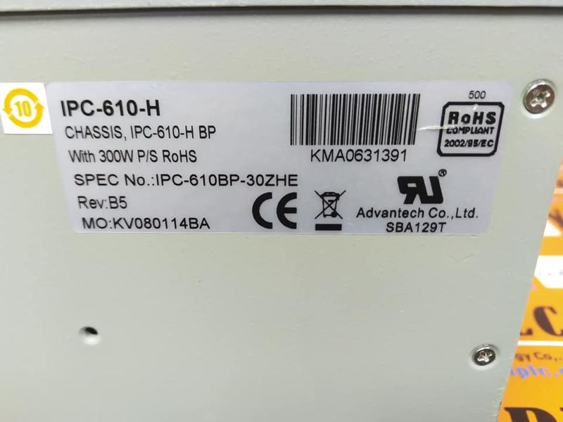 ADVANTECH 610H IPC-610-H IPC-610BP-30ZHE INDUSTRIAL COMPUTER - 裕益科技自動化設備可程式編碼器PLC分散式控制系統DCS